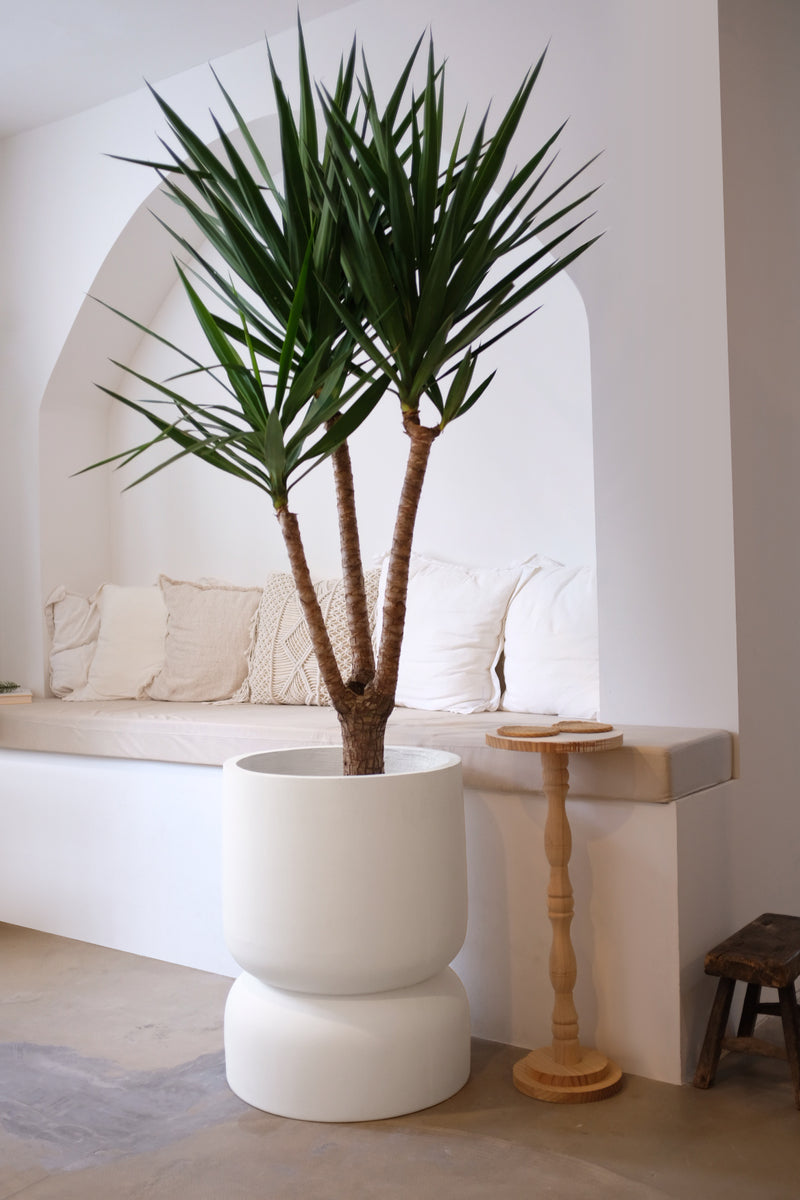 White Reversible Indoor/Outdoor Floor Pots | Large| Nomada – nomada