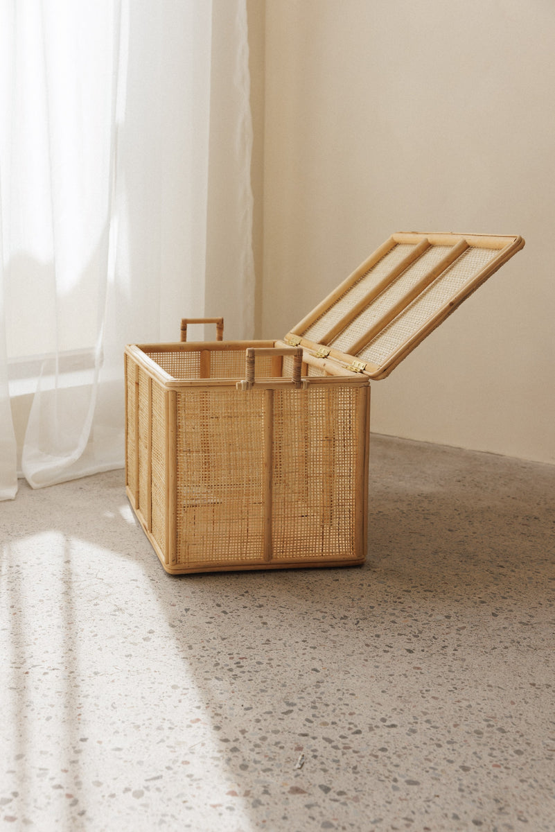 Natural Large Rattan Storage Boxes for Modern Homes – nomada