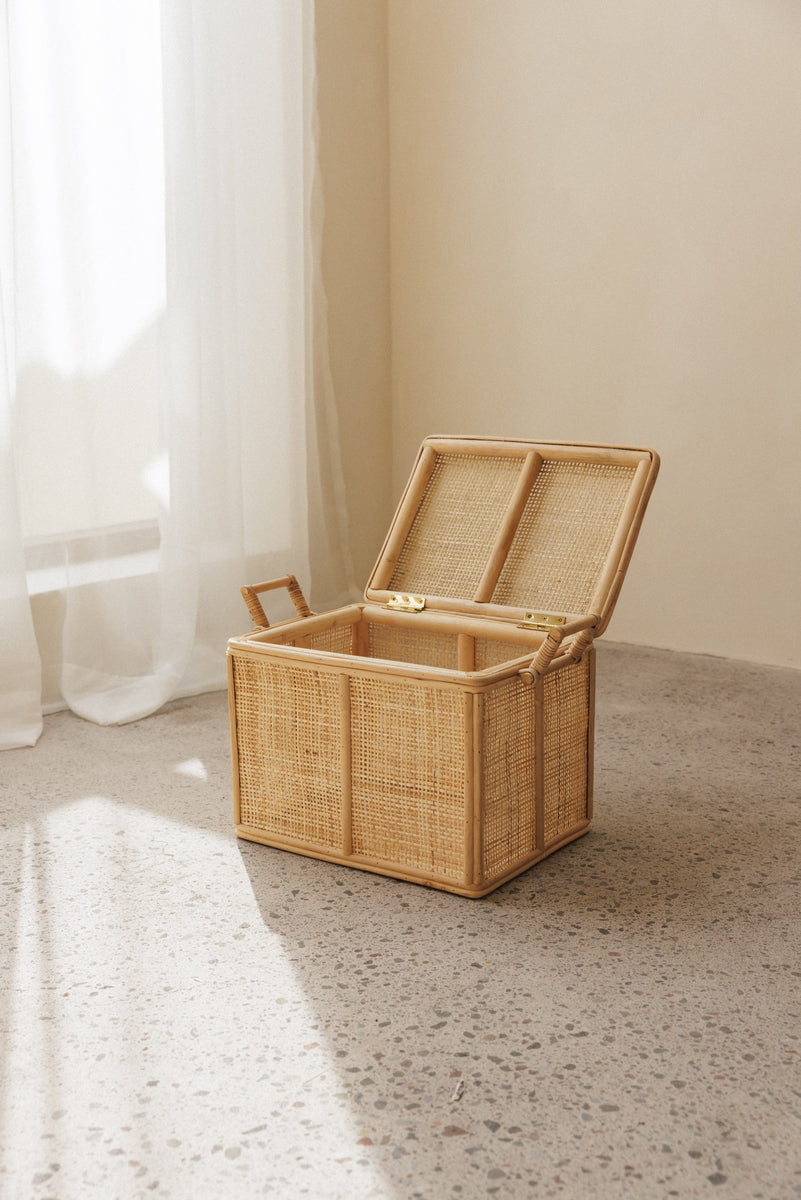 Small Rattan Storage Box Addax | Chic & Compact Storage – nomada